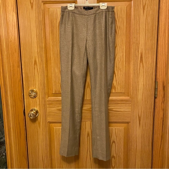 Etcetera | Pants & Jumpsuits | Etcetera Gold Sparkle Pants | Poshmark